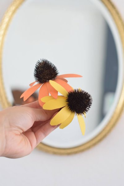 Paper Coneflowers Fall Craft - the Haven of Rest