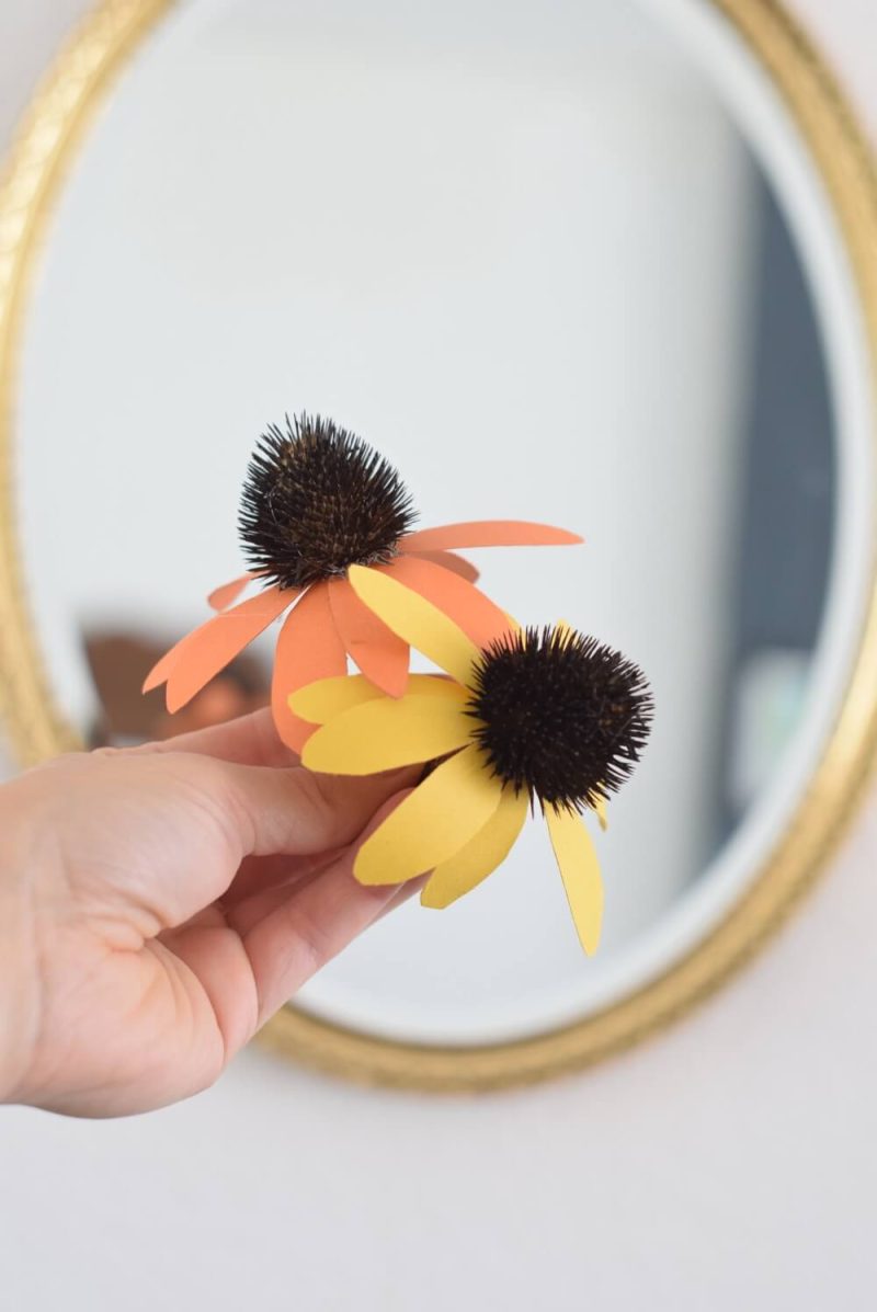 Paper Coneflowers Fall Craft - the Haven of Rest